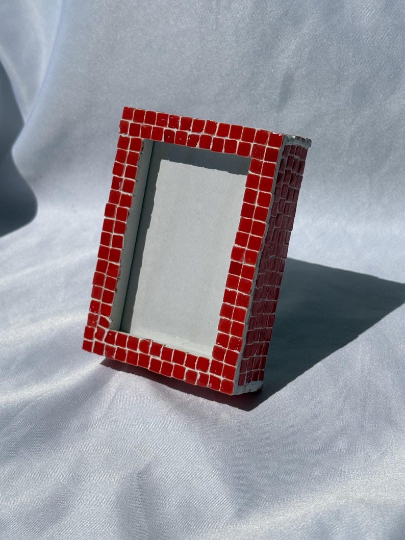 Handmade Mosaic Picture Frame, Checkerboard Mini Polaroid Frame ...