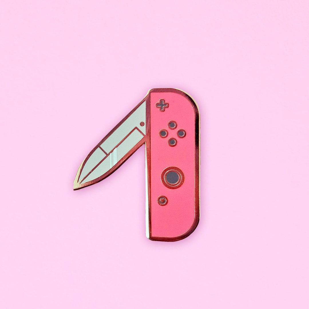 Switchblade red Enamel Pin - Etsy