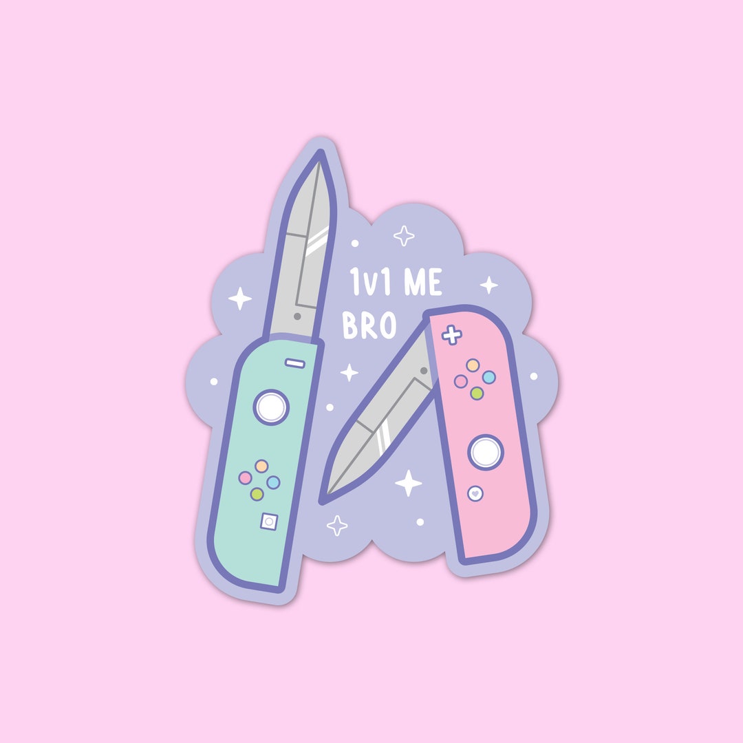1v1 Me Sticker Switchblade Sticker - Etsy
