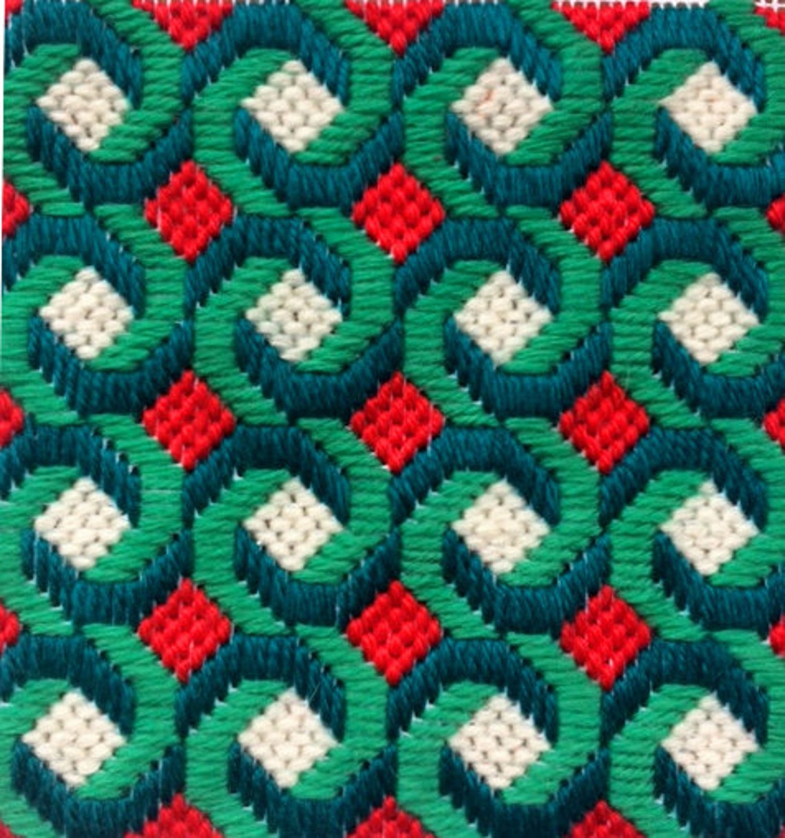 Bargello Needlepoint Florentine Long Stitch Embroidery Original ...