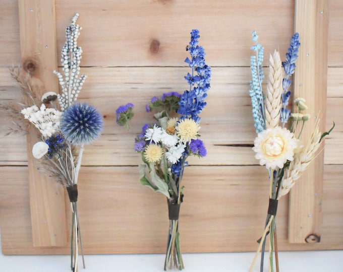 Small Dried Flower Bunches for Table Decor, Place Settings, Bud Vase ...