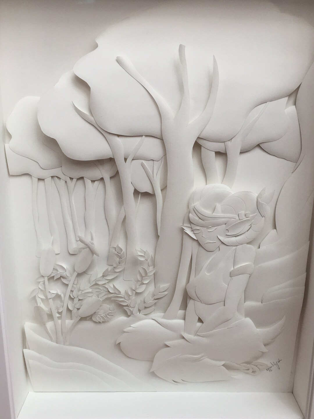 Lady Faun in the Woods: 3-D Paper Art Scuplture - Etsy