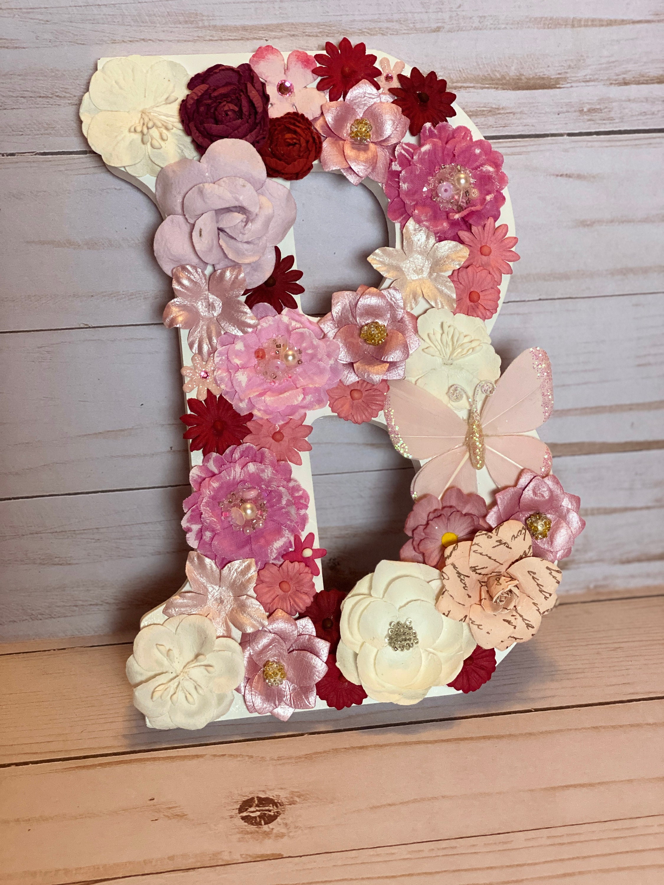 Floral Decorated Letter - Etsy