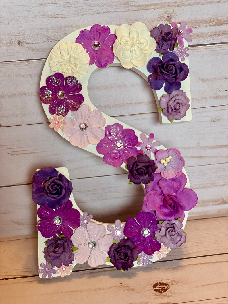 Floral Decorated Letter - Etsy