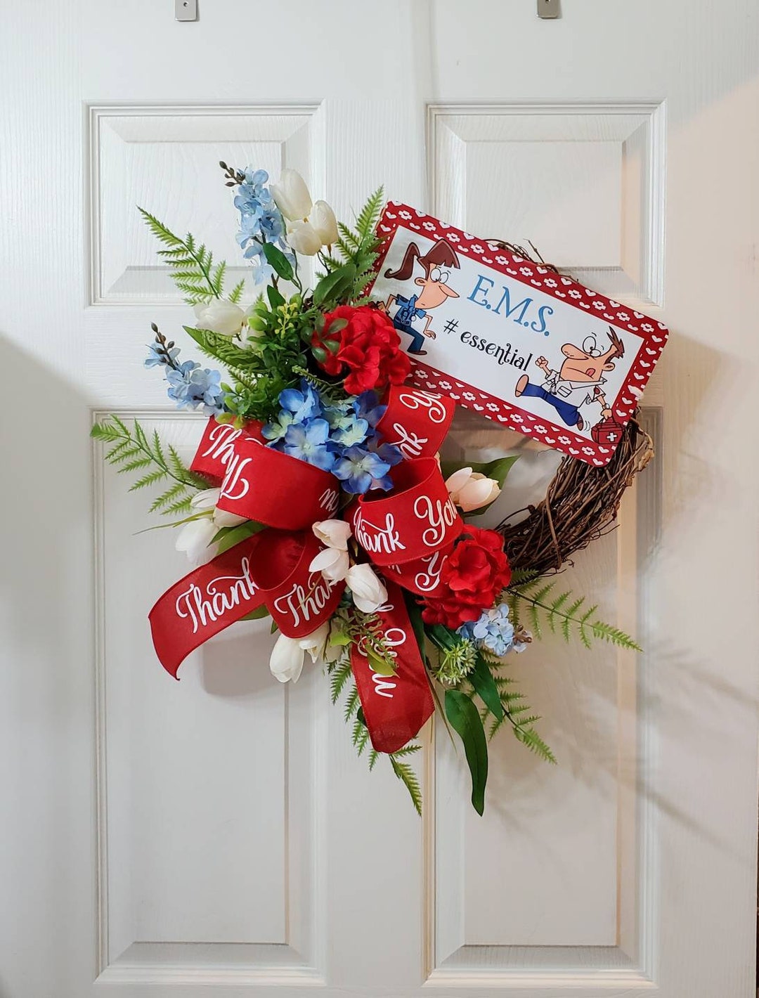 EMS Appreciation Wreath, Health Care Heroes Wreath, Public Servant ...