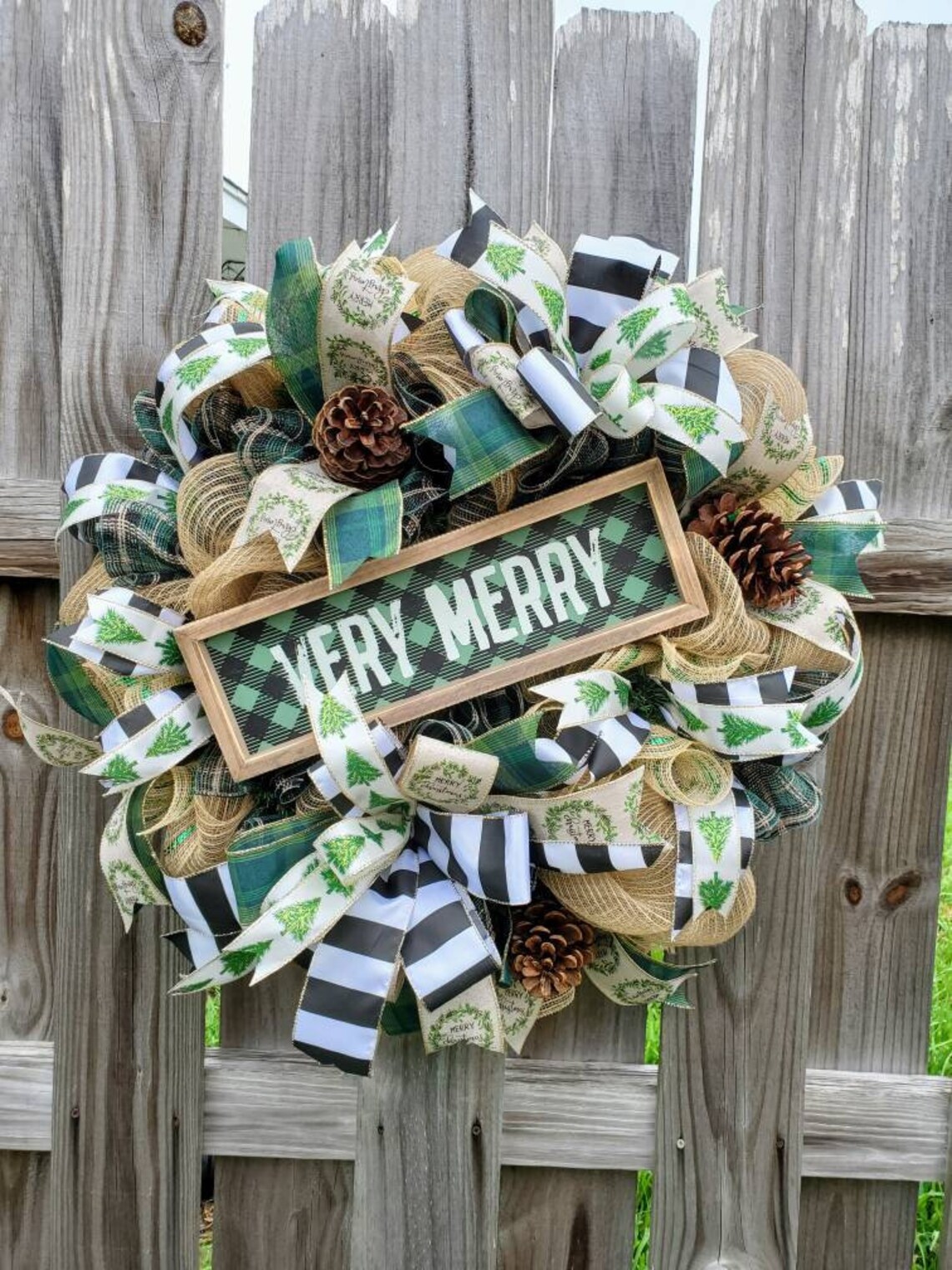 Rustic Christmas Wreath Winter Cabin Wreath Winter Wreath - Etsy