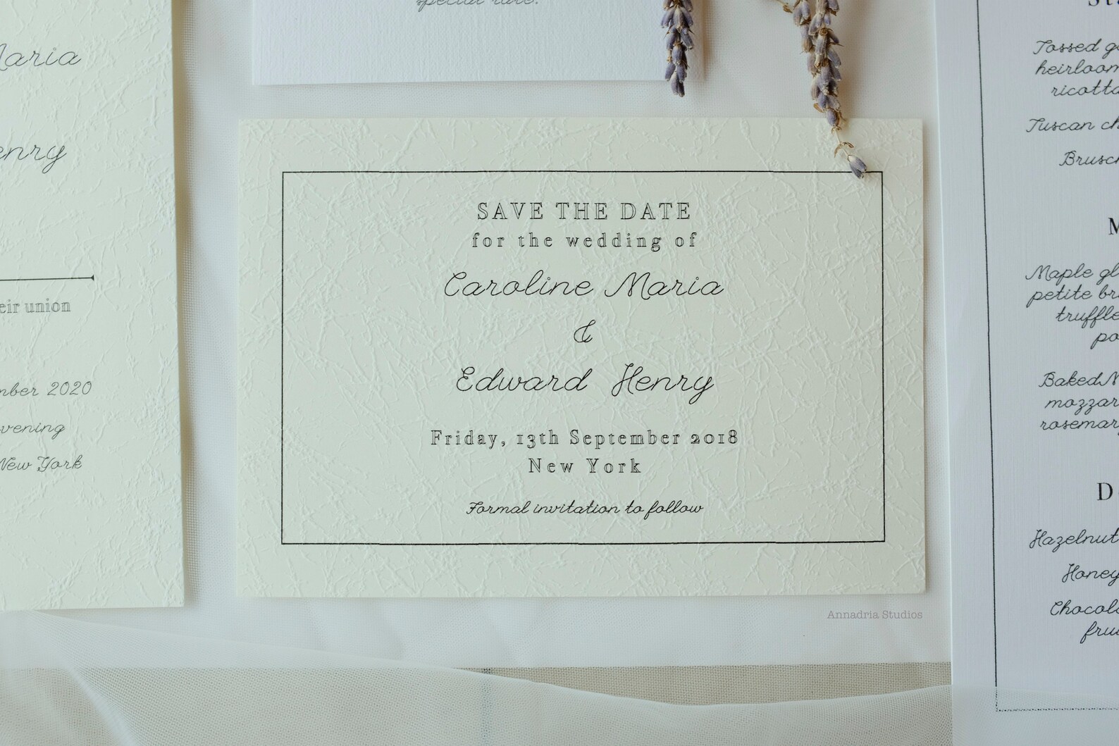 Printed Save the Date Personalised Save the Date Cards With - Etsy ...