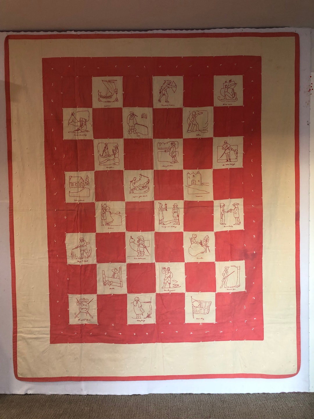 1930's Colonial History Quilt Ruby Mckim - FREEE SHIPPING! - Etsy