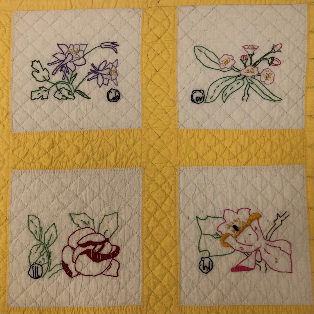 Ruby Mckim State Flowers Quilt Exquisite FREE SHIPPING - Etsy