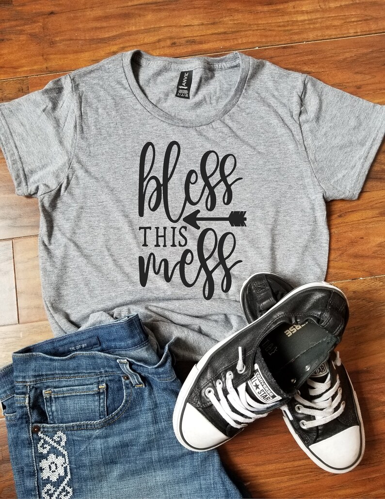Bless This Mess T-shirt - Etsy