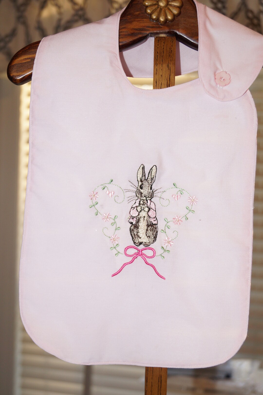 Personalized Peter Rabbit Bib for Baby Girls - Etsy