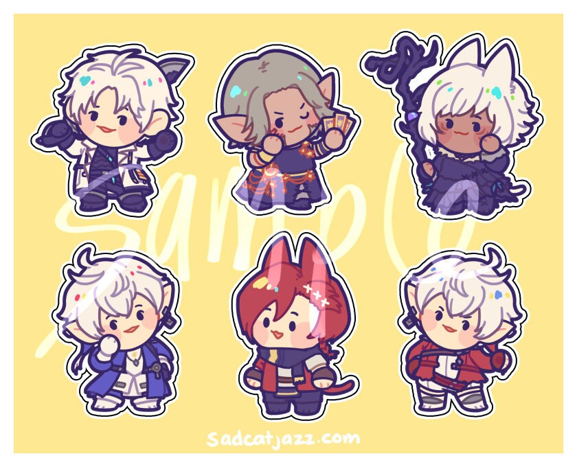 FFXIV: Wind-up NPC Sticker Sheets - Etsy