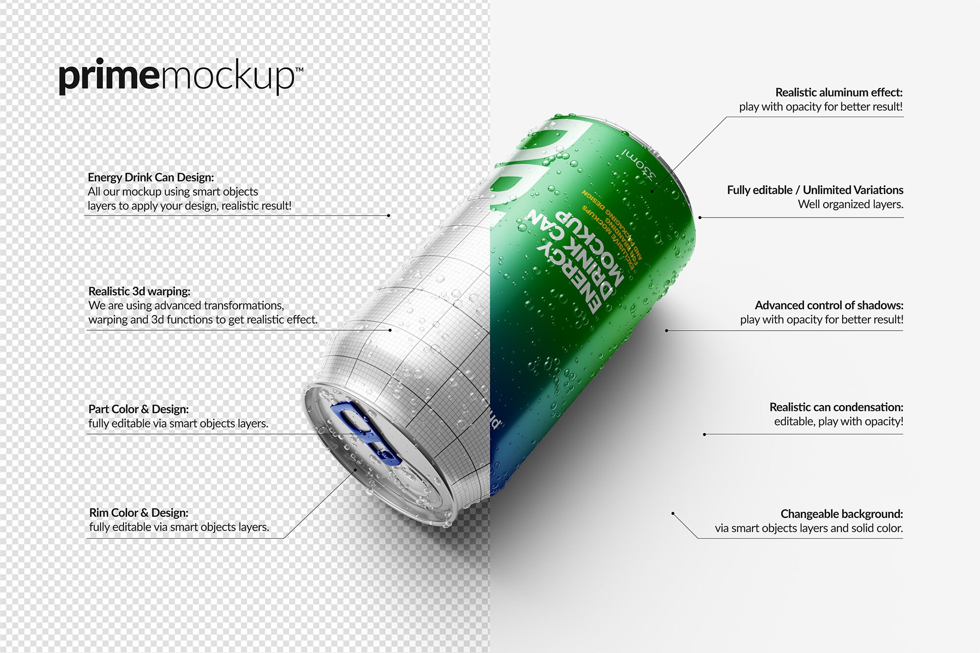 Energy Drink Can Template