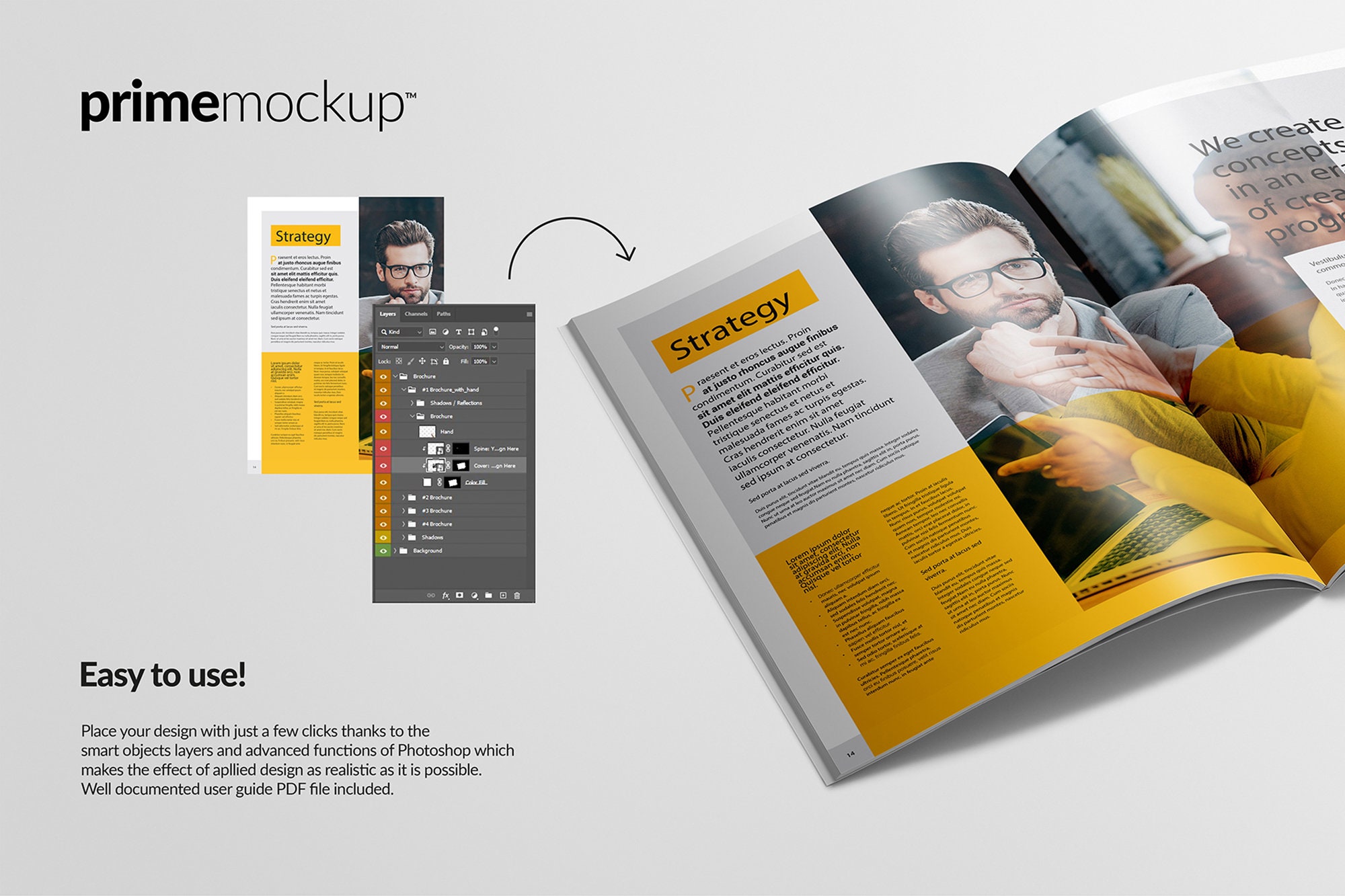 A4 Portrait Brochure Mockup Set, Catalogue Mockup Bundle, Catalogue ...