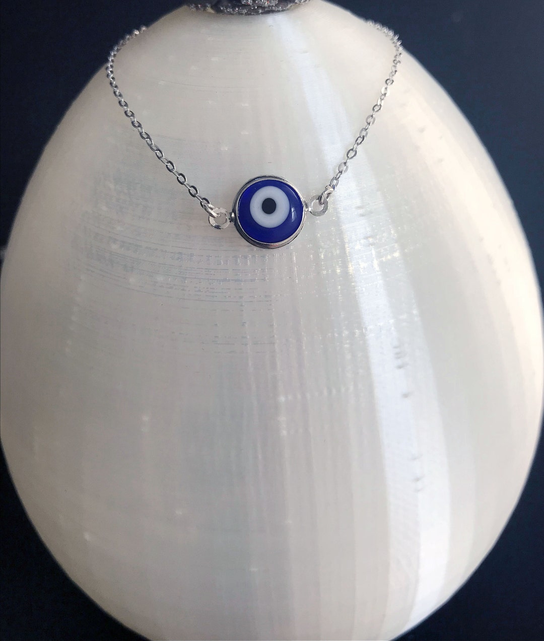 Evil Eyes, Demon Enemies, Simple Bracelets, Blue, 925standard Silver ...