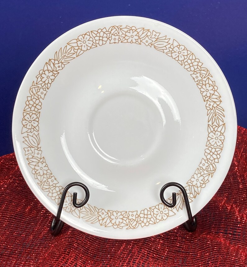 Vintage, Corelle, Woodland Brown Pattern, Hook Cup and Saucer or Set of ...