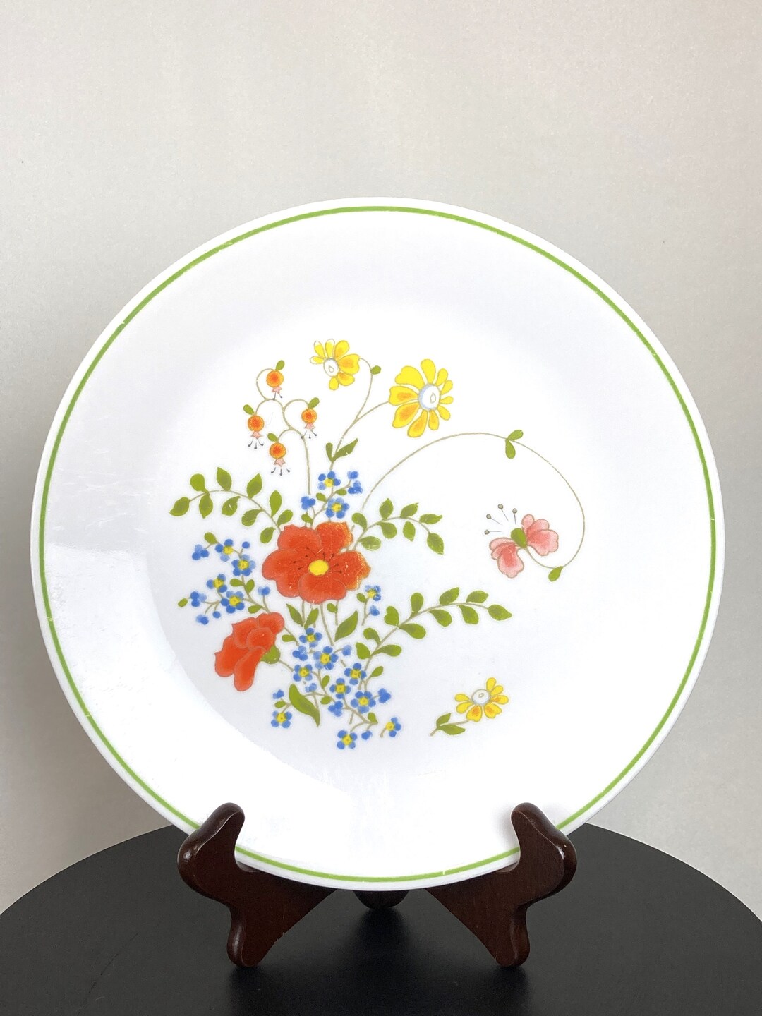 Vintage, Corelle, Wildflower Pattern, Dinner Plate - Etsy