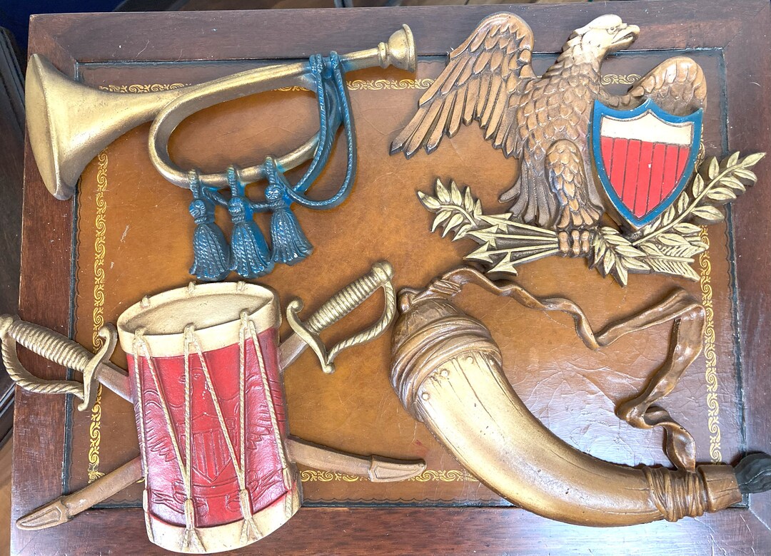 Set of 4, Sexton USA, Americana-themed, Metal Wall Decor - Etsy