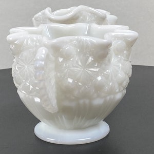 Vintage, Milk Glass, Daisy and Button Pattern, Small Open Sugar and ...