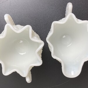 Vintage, Milk Glass, Daisy and Button Pattern, Small Open Sugar and ...