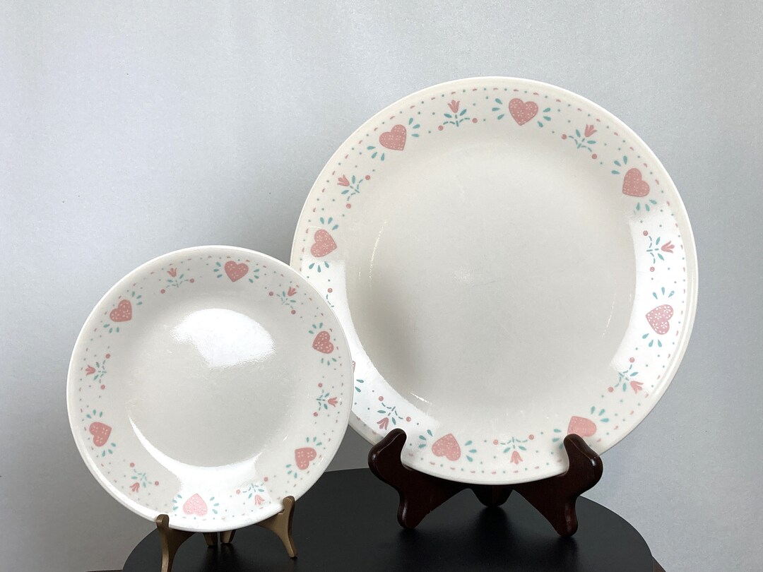 Vintage, Corelle, Forever Yours Pattern, Dinner Plates or Bread and ...