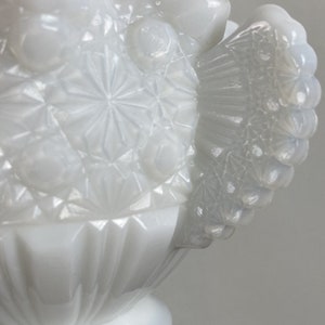 Vintage, Milk Glass, Daisy and Button Pattern, Small Open Sugar and ...