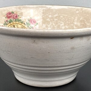 Vintage, Ceramic, Bakerite, Floral Pattern Mixing/serving Bowl - Etsy