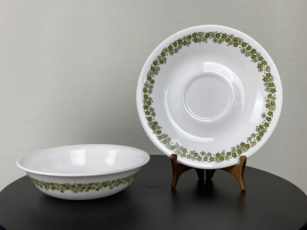 Vintage Corelle, Crazy Daisy Pattern, Set of 3 Saucers or One Berry Bowl - Etsy