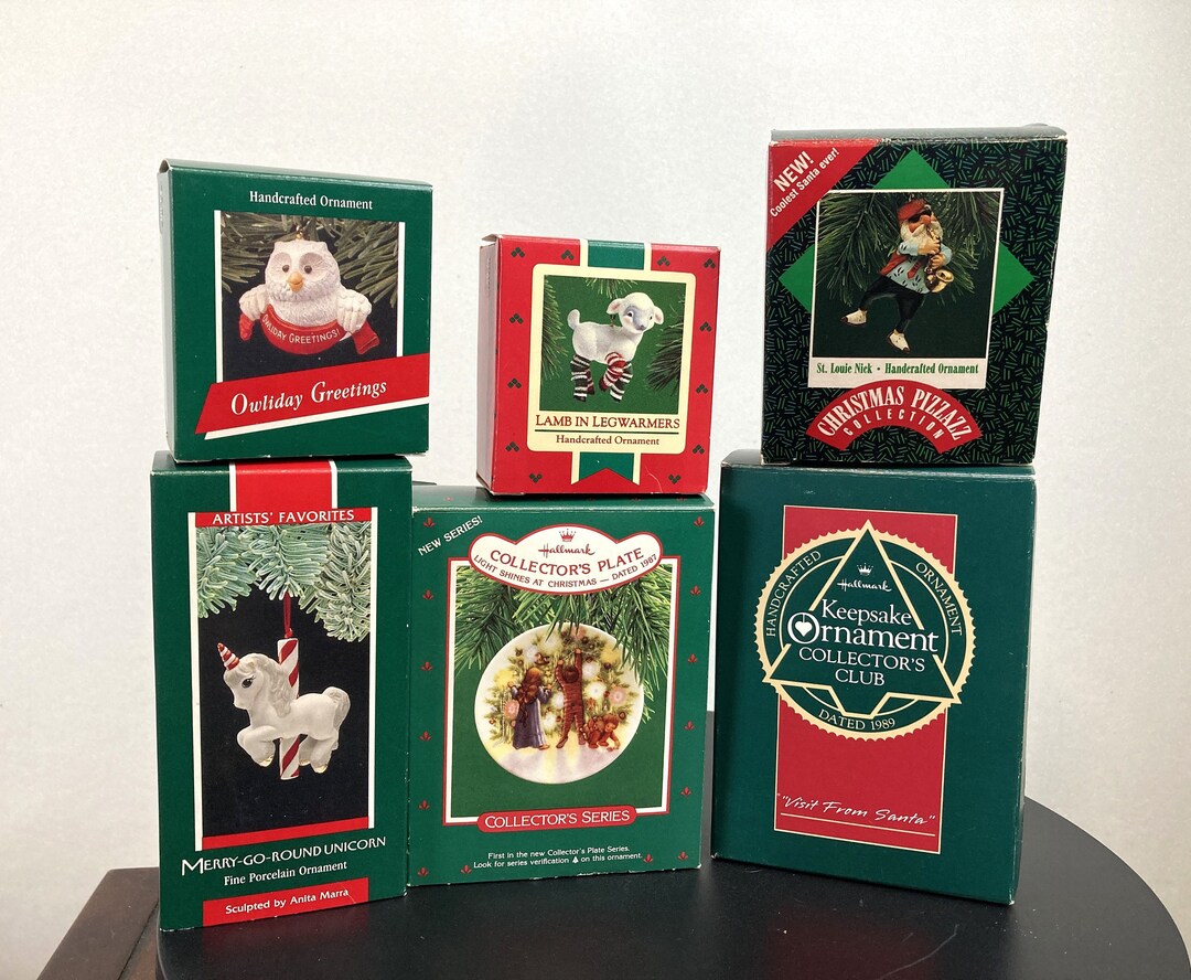 Set of 6, 1980's, Hallmark Ornaments, in Original Boxes - Etsy