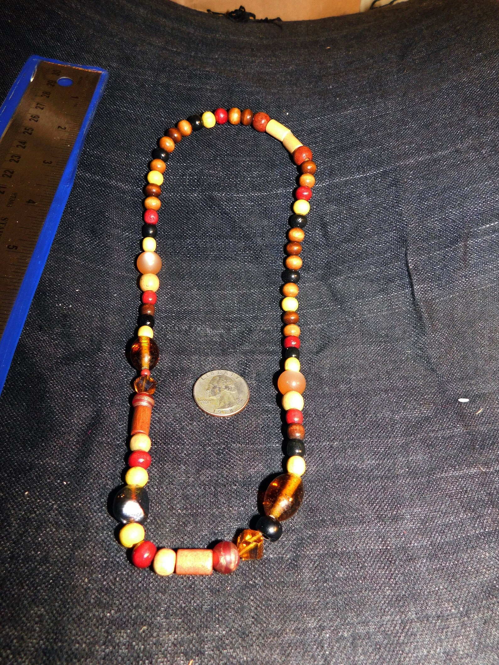 Beaded Elastic Necklace - Etsy