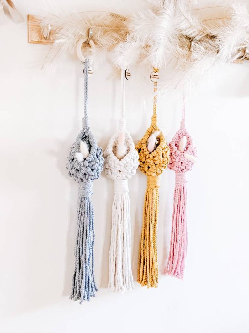 Macrame Pod / Macrame Plant Hanger / Macrame Air Plant Holder - Etsy