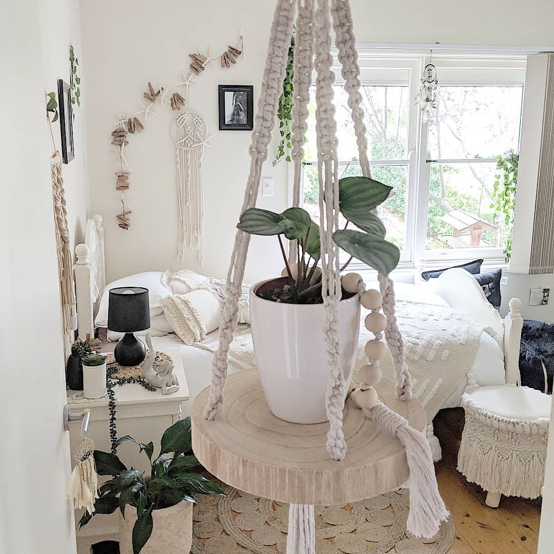 Macrame Hanging Shelf / Macramè Shelf/ Macramè Hanging Decor / Hanging ...