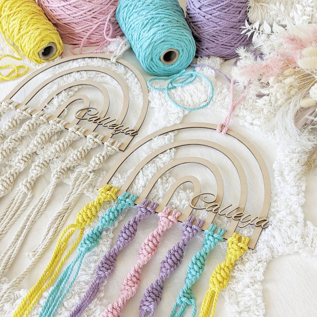 Macrame Rainbow Wall Hanging / Rainbow Wall Hanging / Macramè Rainbow ...