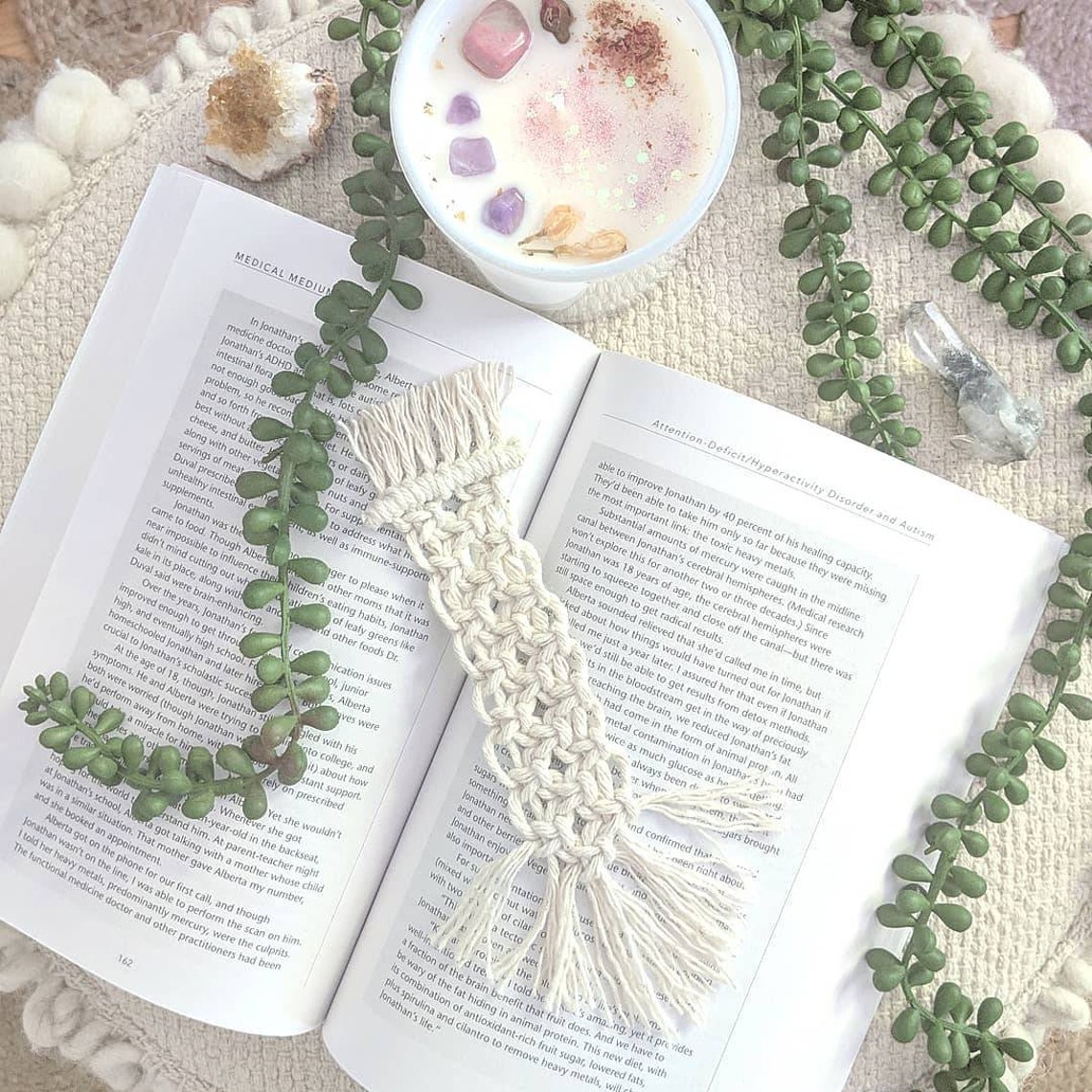 Macrame bookmark / Bookmark / Handmade bookmark | Etsy