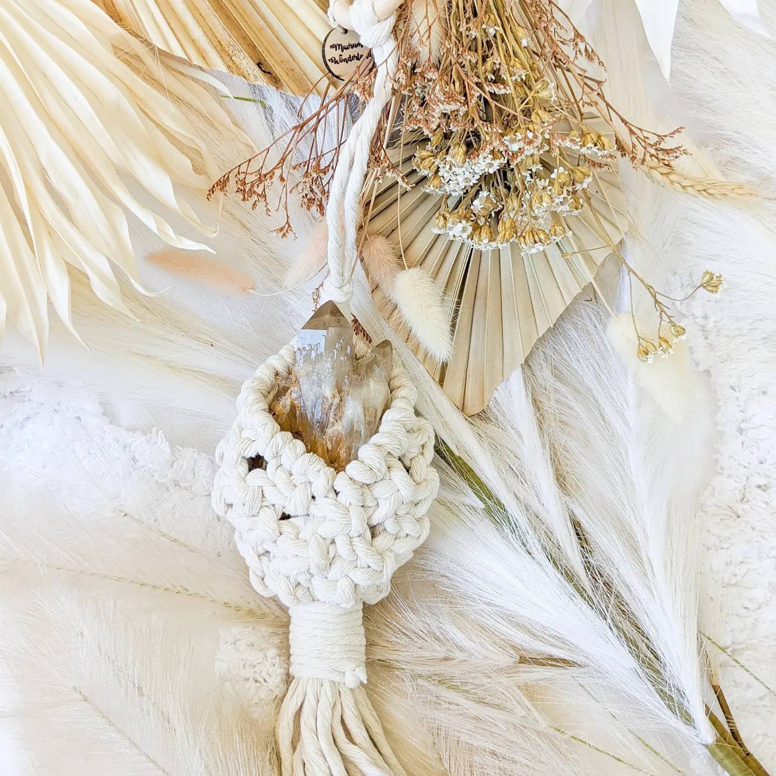 Macrame Pod / Macrame Plant Hanger / Macrame Air Plant Holder - Etsy