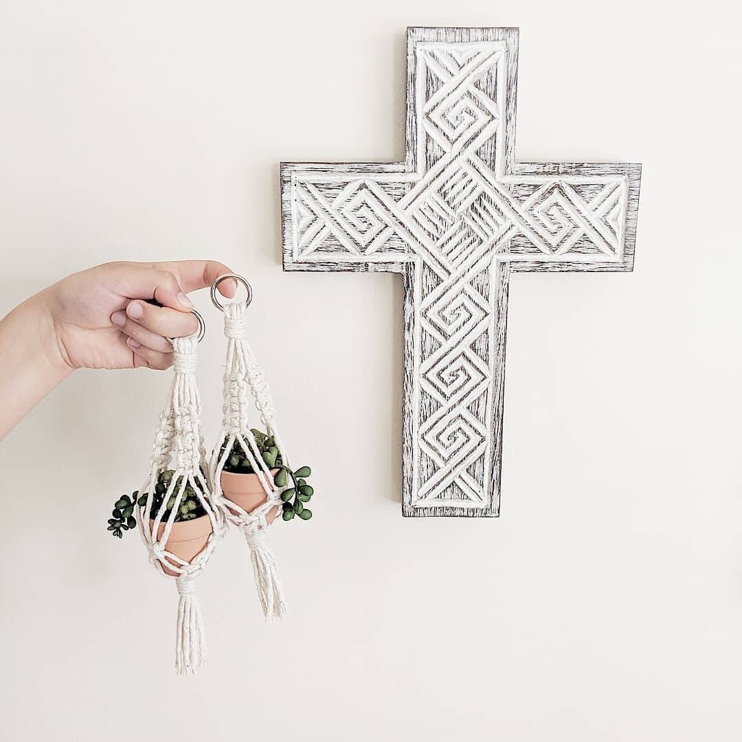 Mini Macrame Plant Hanger / Small Macrame Plant Hanger / Mini - Etsy