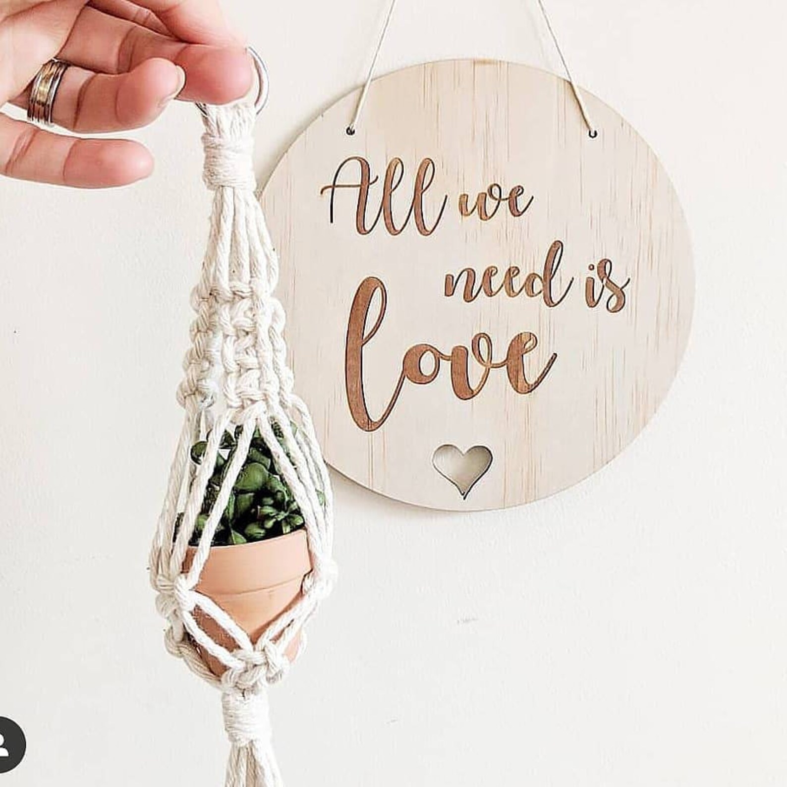 Mini Macrame Plant Hanger / Small Macrame Plant Hanger / Mini - Etsy