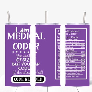 20oz Medical Coder Tumbler - Etsy