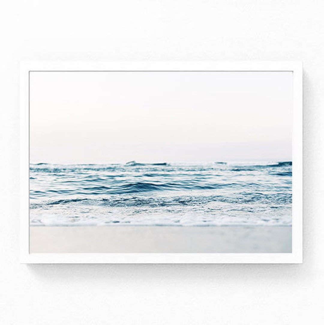 Ocean Print, Printable Poster, Modern Wall Art, Coastal Design, Hampton ...