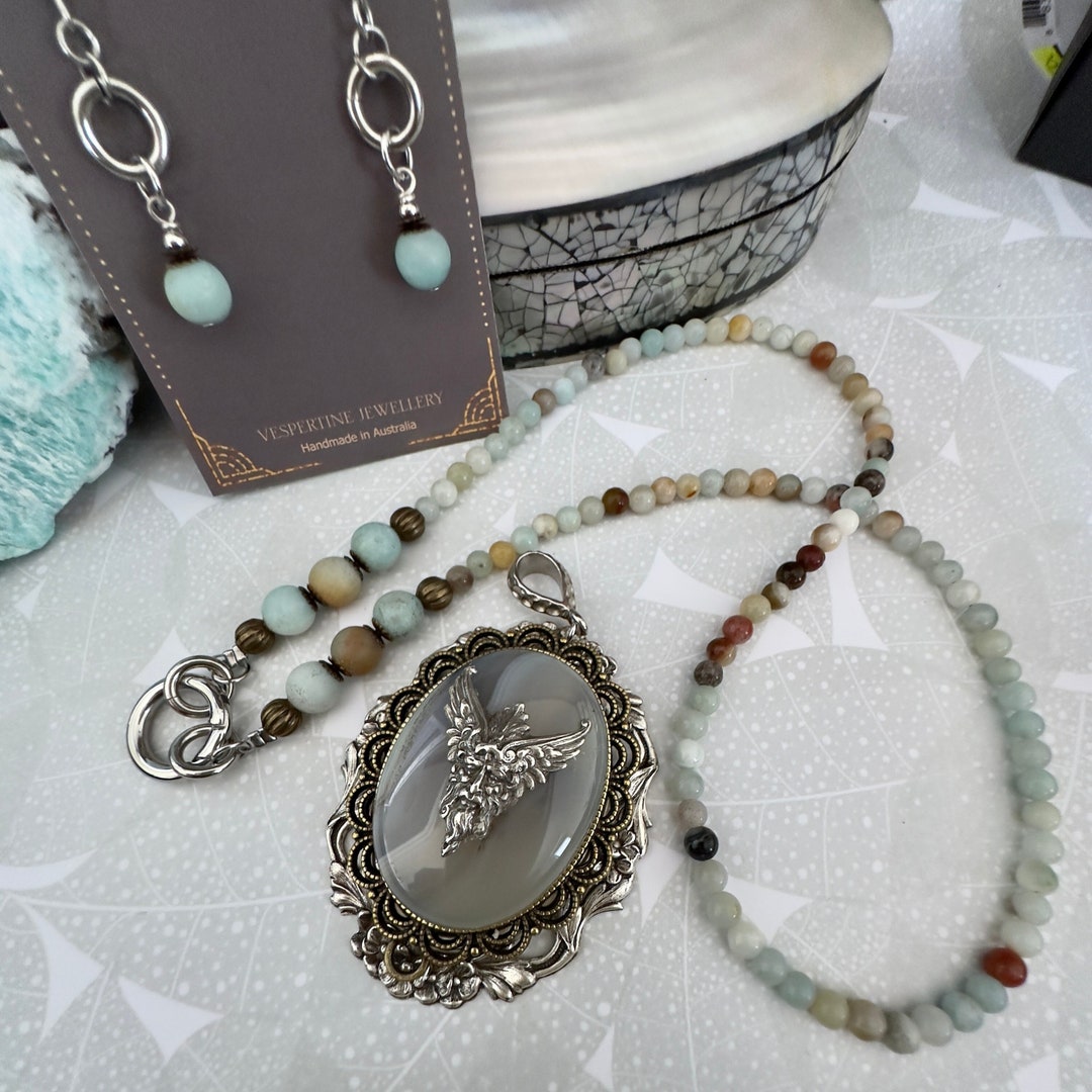 Astraeus Greek God of the Four Wind/fantasy Necklace/ooak Necklace ...