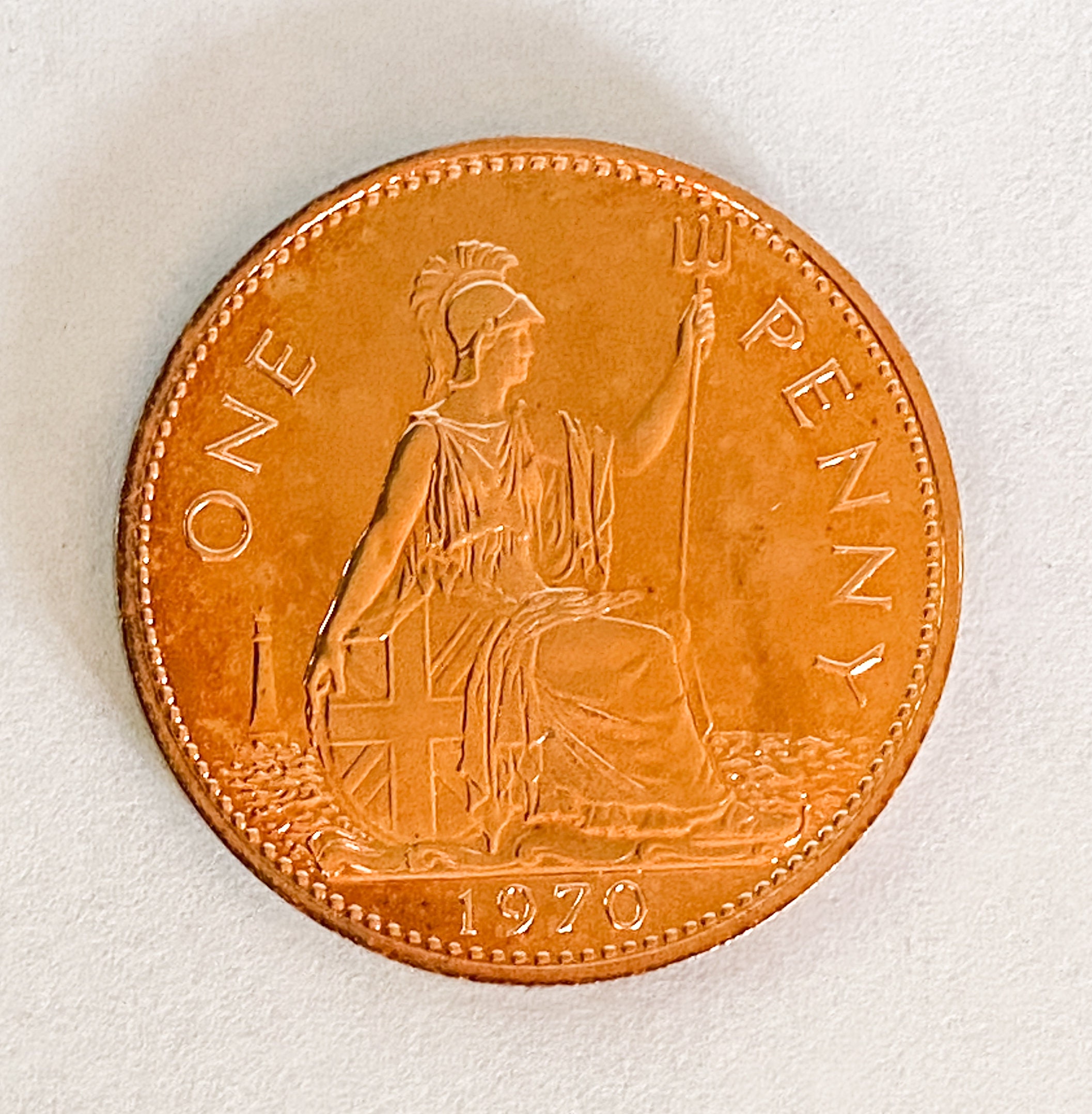 QUEEN ELIZABETH II 1970 Proof Penny ++ Last Year Pre-decimal Coinage ...