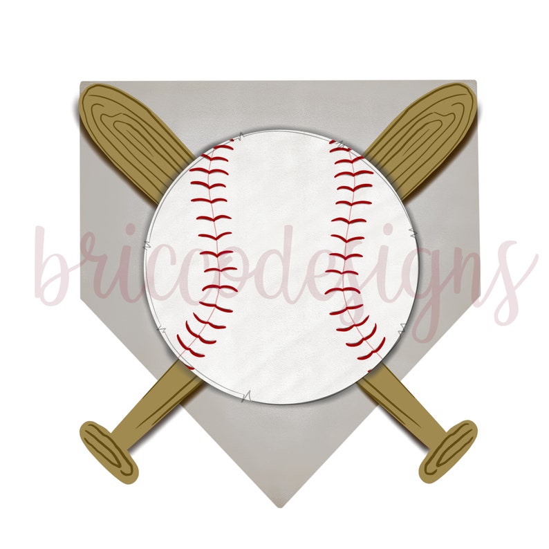 Baseball and Bats - PNG - Sublimation Design - Printable- Handpainted ...