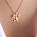14k Gold Initial Necklace With Butterfly , Initial Necklace , Personalized Necklace , Letter ...