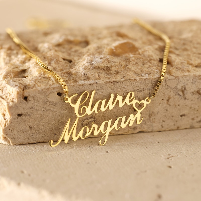 Gold Name Necklace - Etsy
