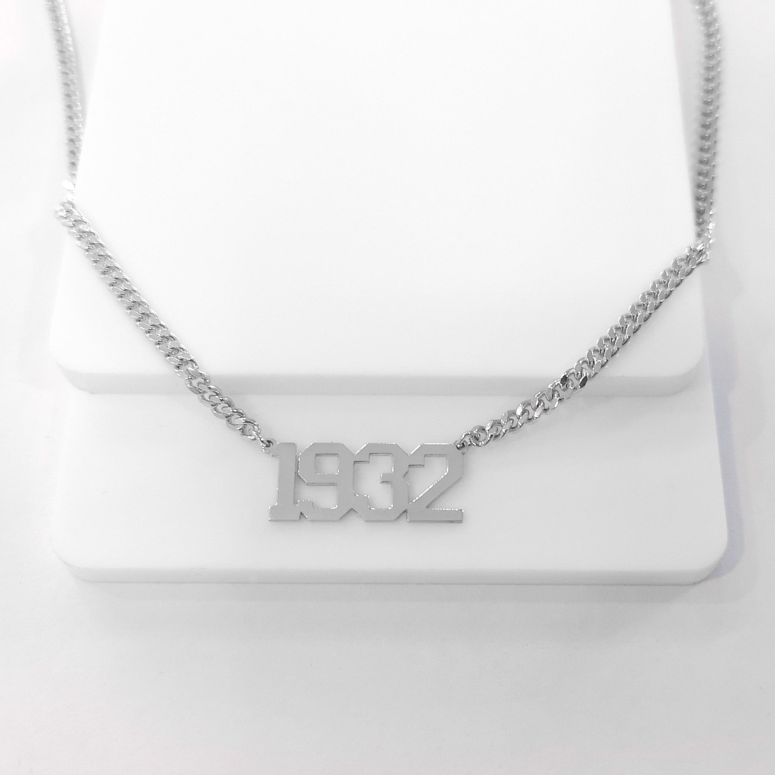 Date Necklace - Year Necklace - Gold Name Necklace - Name Necklace With ...