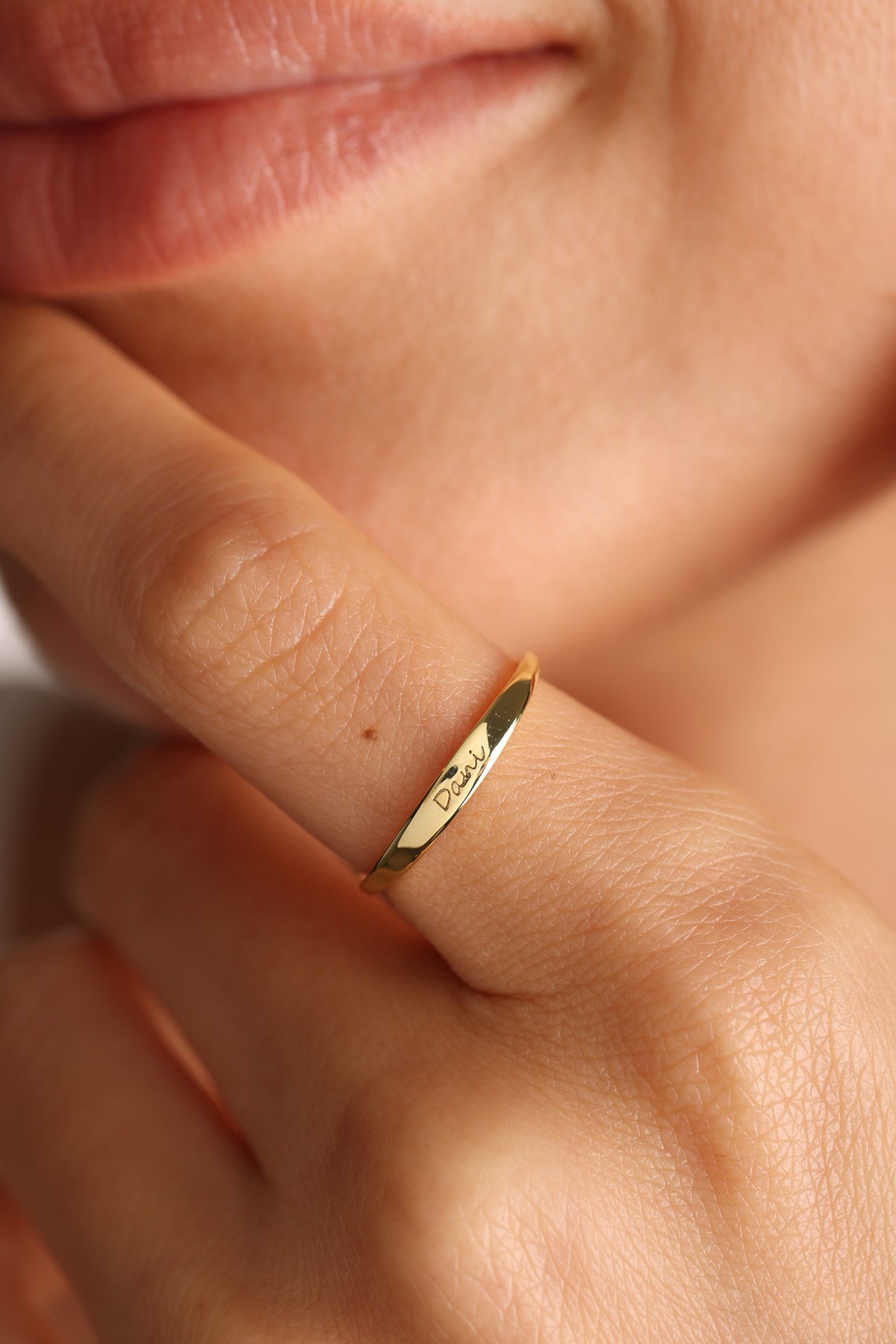 14k Solid Gold Name Ring Name Ring Customize Ring - Etsy