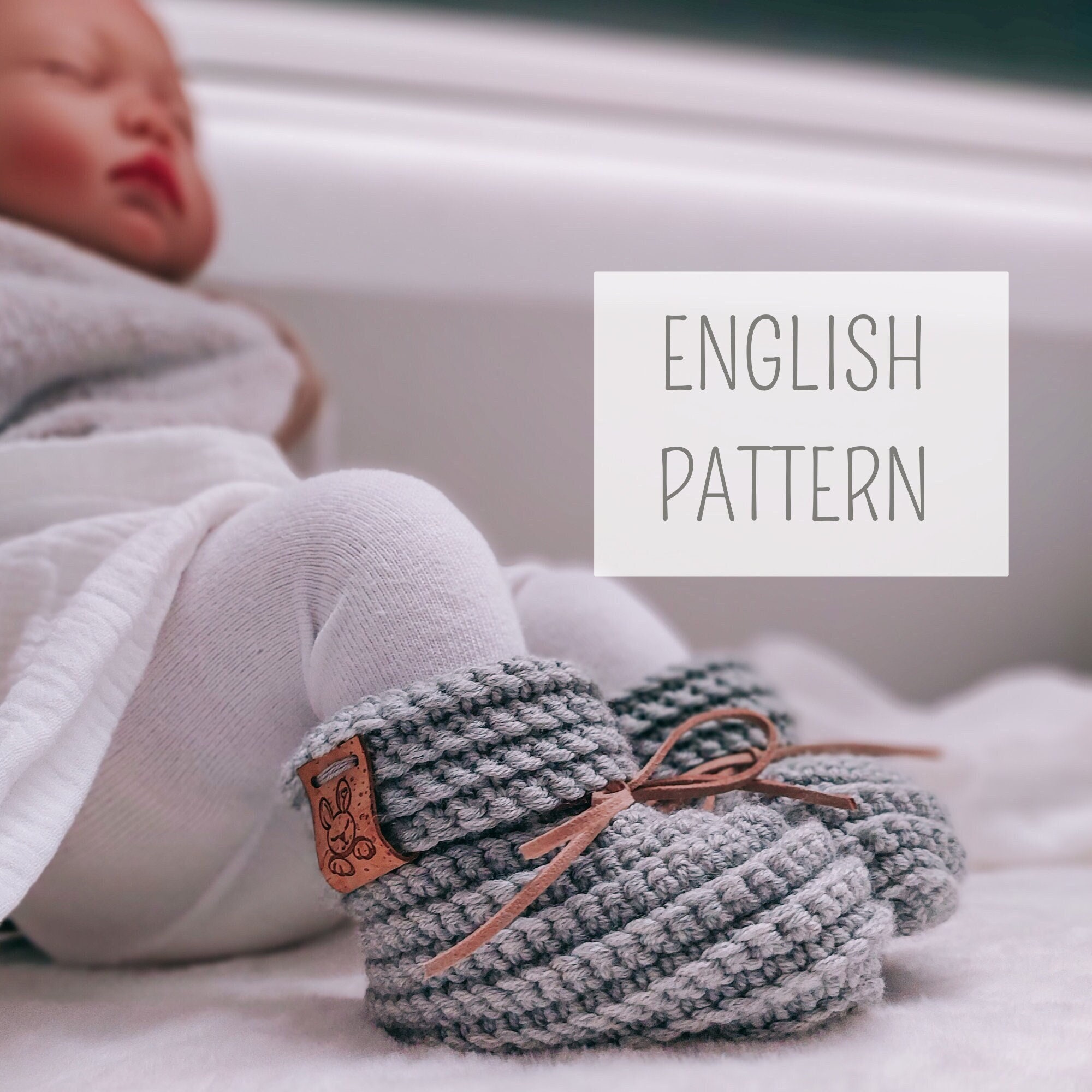 Crochet Pattern for Individual Baby Booties, One Size, Crochet Pattern ...