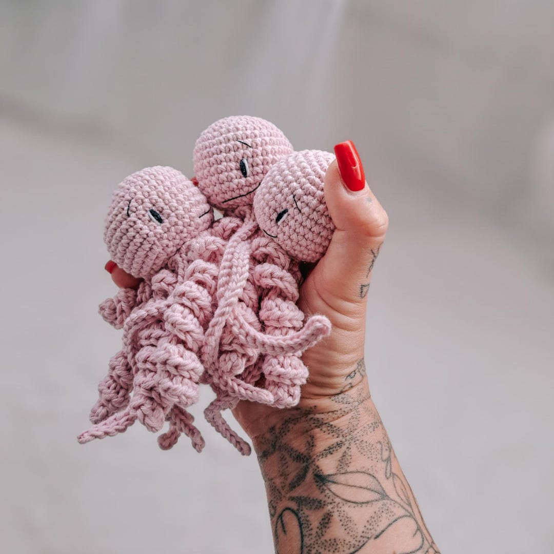 Three Crocheted Premature Baby Octopuses for the Birth of Triplets ...