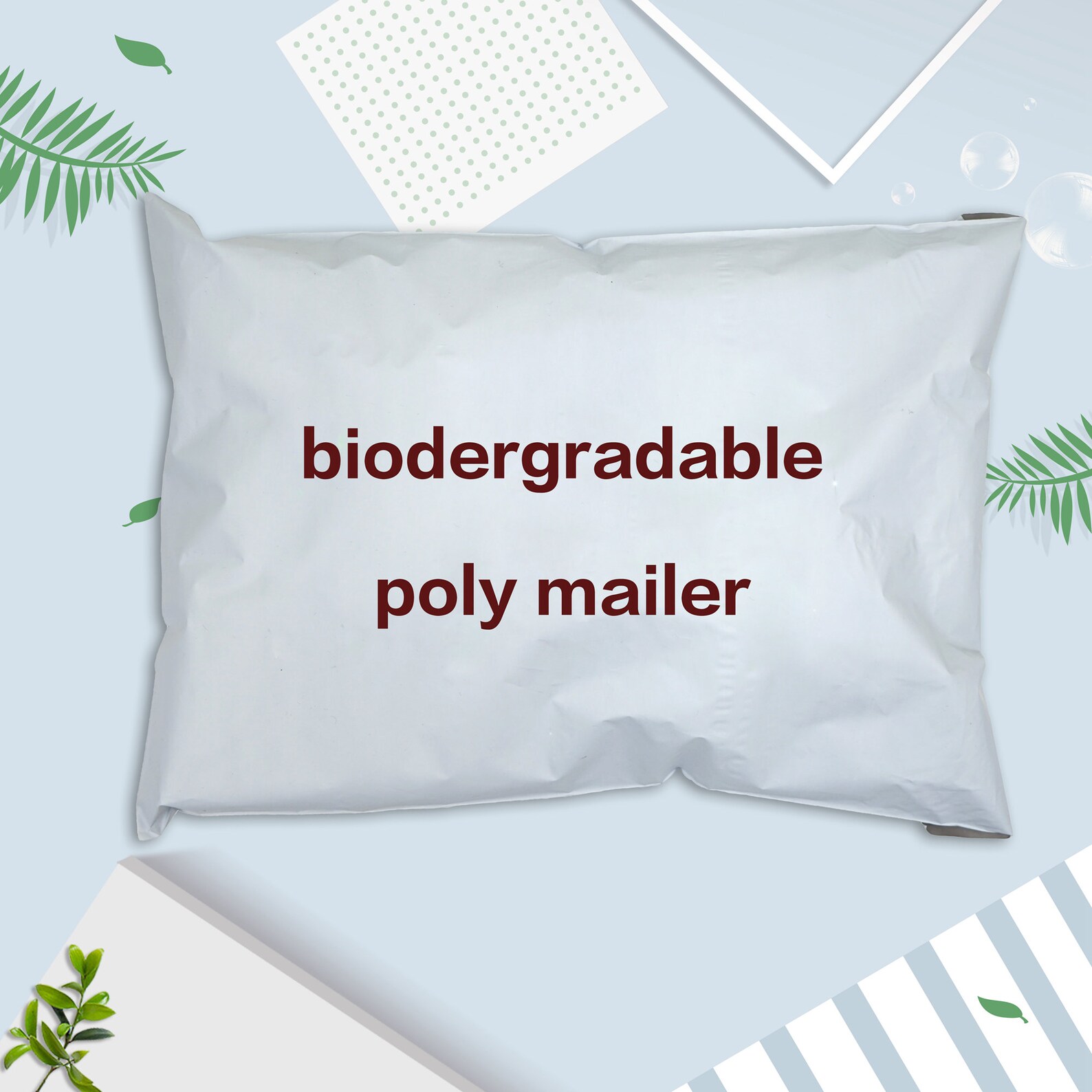 Custom biodegradable poly bags for packaging 100% | Etsy