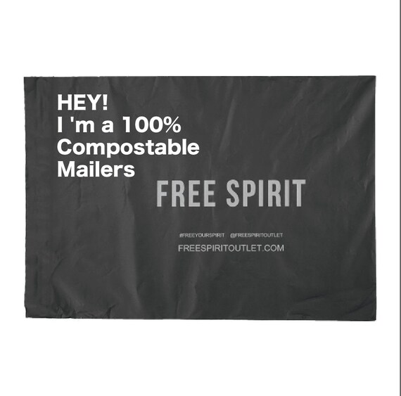 Custom biodegradable poly bags for packaging 100% | Etsy